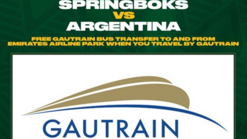 Gautrain Offers Free Bus for Springboks vs. Argentina Rugby Match