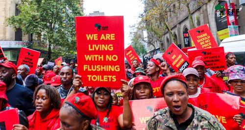 EFF Protests Joburg Water Cut, Demands End to Watershedding