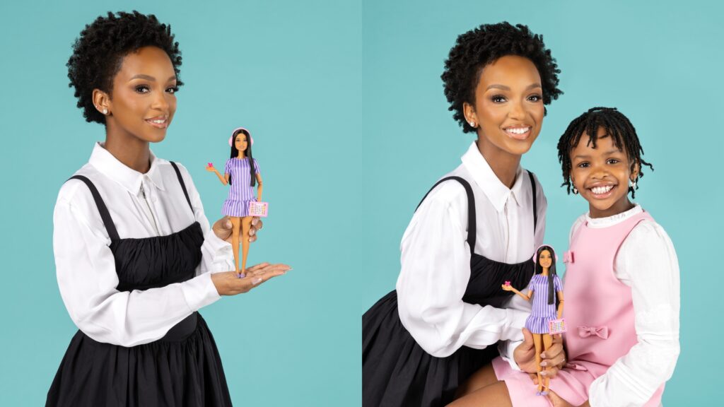 Nandi Madida and her daughter help launch the first autistic Barbie